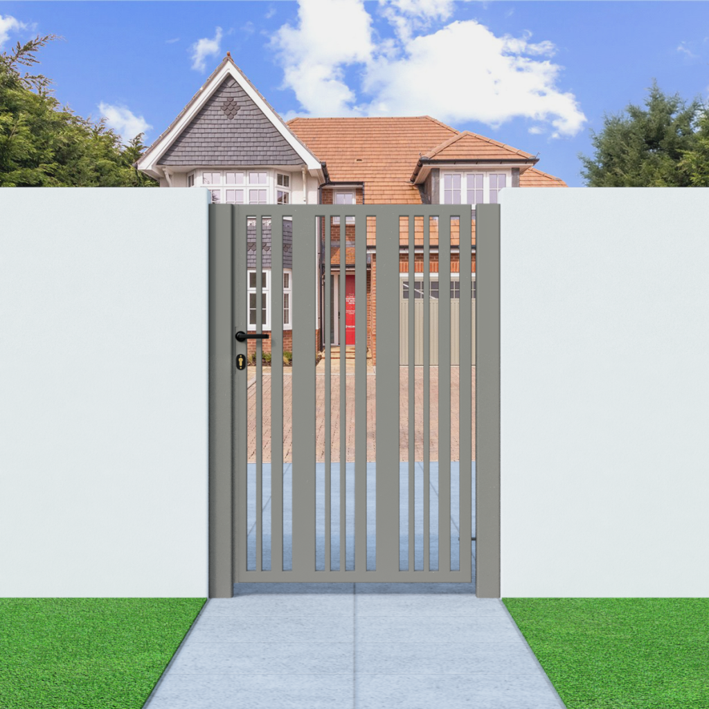 Modern Metal Flat Top Side Gate | Made to Measure